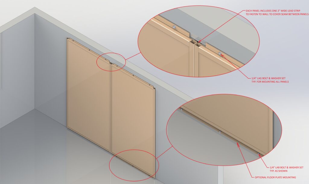 X-Ray E-Z Shielding Wall Panels | MarShield Custom Radiation Products
